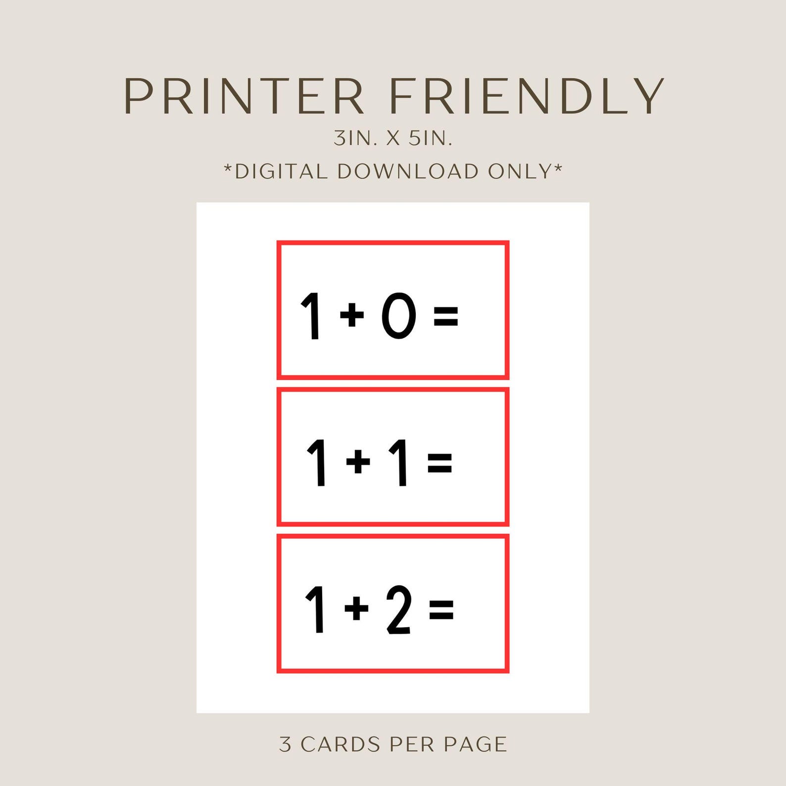 Addition Flash Cards | Math Facts Flash Cards | Printable Flash Cards ...