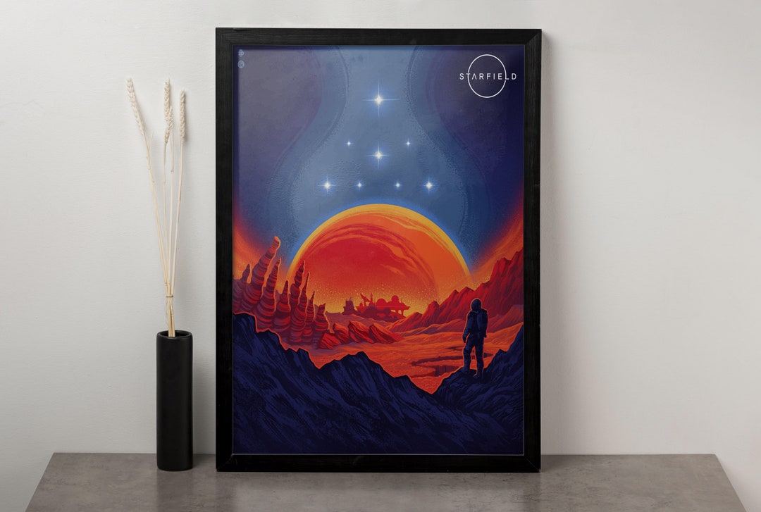 Starfield Cover Image Wall Art, Starfield Canvas, Starfield Wall Decor ...