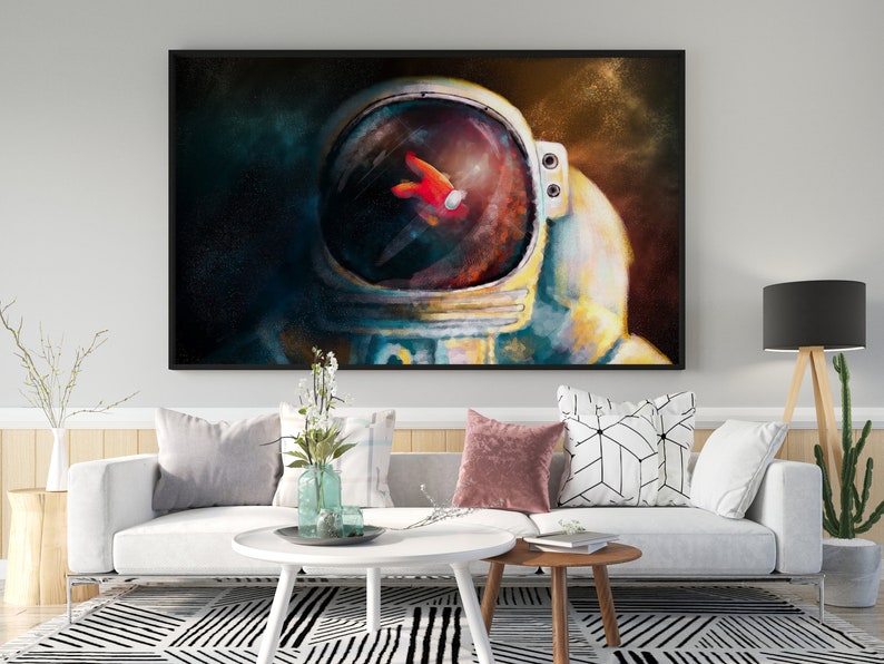 Among Us Art, Astronaut Wall Decor, Among Us Canvas, Gaming Room Canvas ...