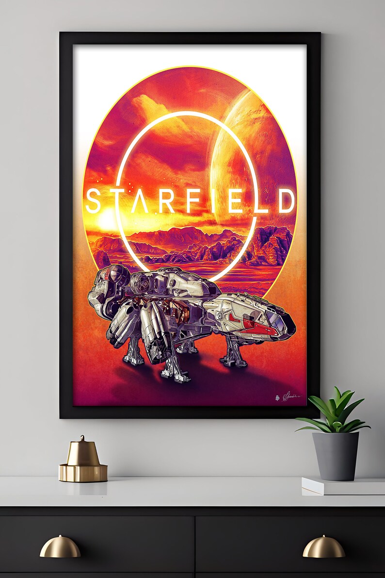 Starfield Art Starfield Canvas Starfield Poster Game Print - Etsy Australia