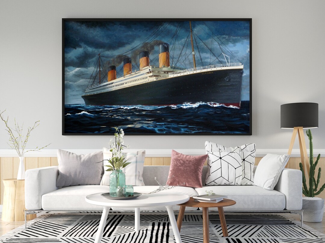 Titanic Wall Art, Titanic Ship Canvas, Titanic Ship Wall Decor, Ship ...