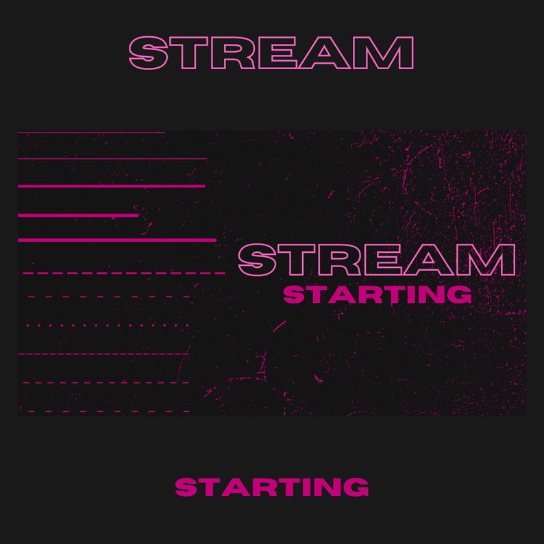 PINK LINE Animated Stream Overlay Pack Twitch Overlay Package Animated ...