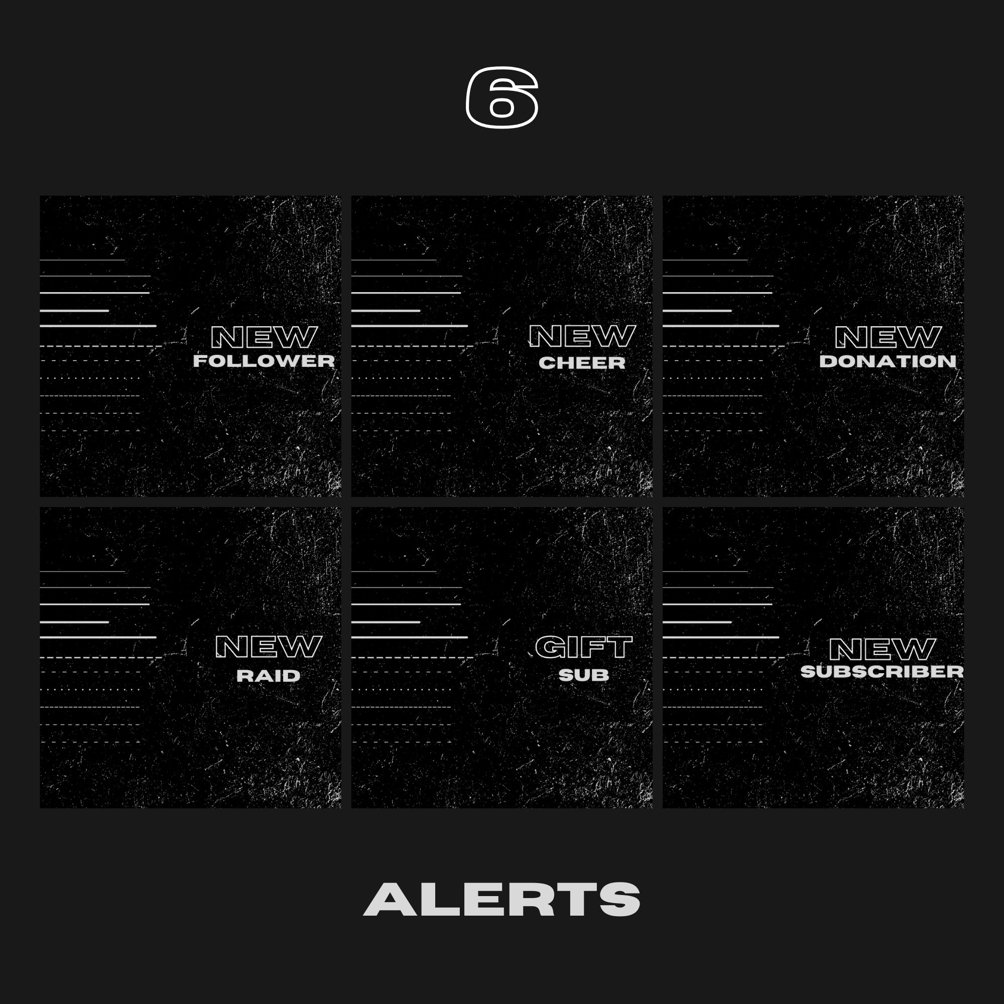 WHITE LINE Animated Stream Overlay Pack Twitch Overlay Package Animated ...