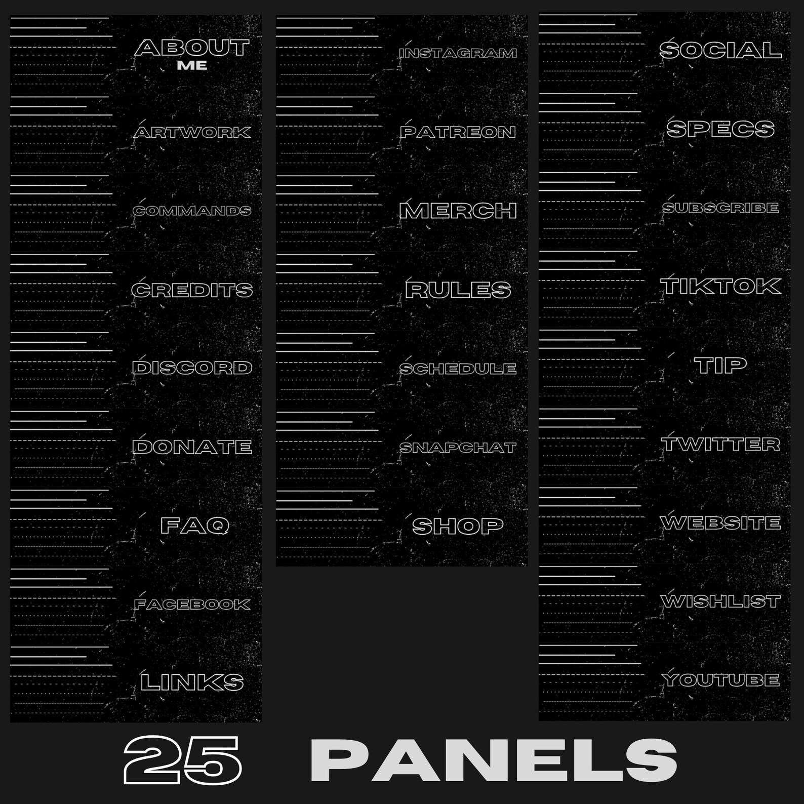 WHITE LINE Animated Stream Overlay Pack Twitch Overlay Package Animated ...