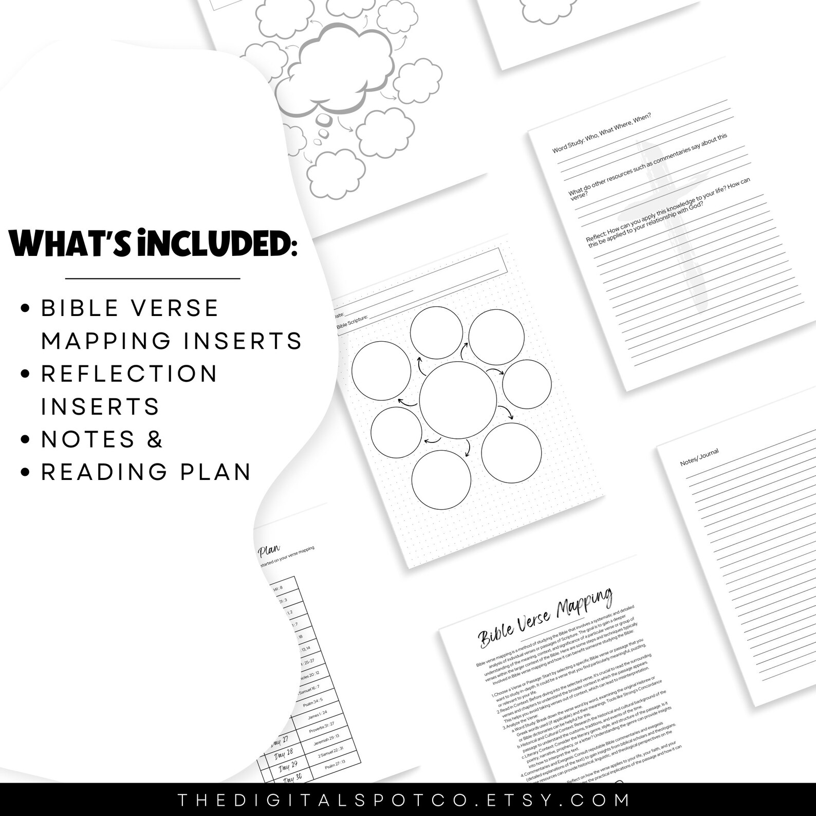 Verse Mapping Journal, Verse Mapping Printable, Verse Mapping Sheet ...