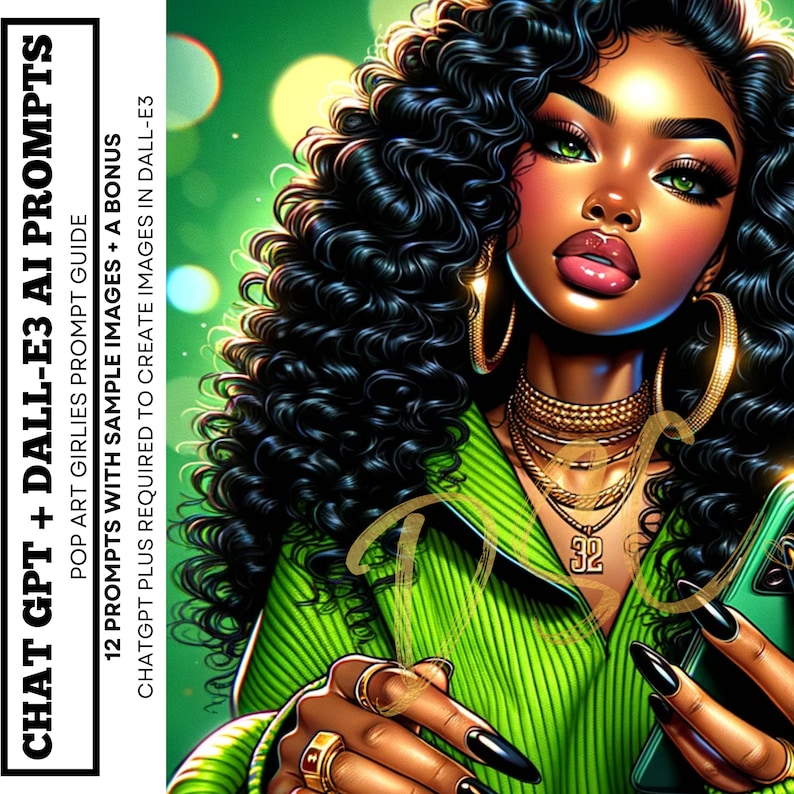 Dall E3 And Chatgpt V4 Ai Art Prompt Guide 13 Sample Prompts Black Women Popo Art Generated Ai 