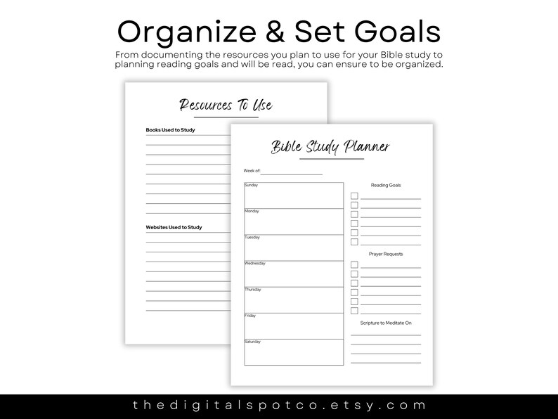 SOAP Bible Study Journal, Digital Bible SOAP Study, SOAP Bible Journal ...