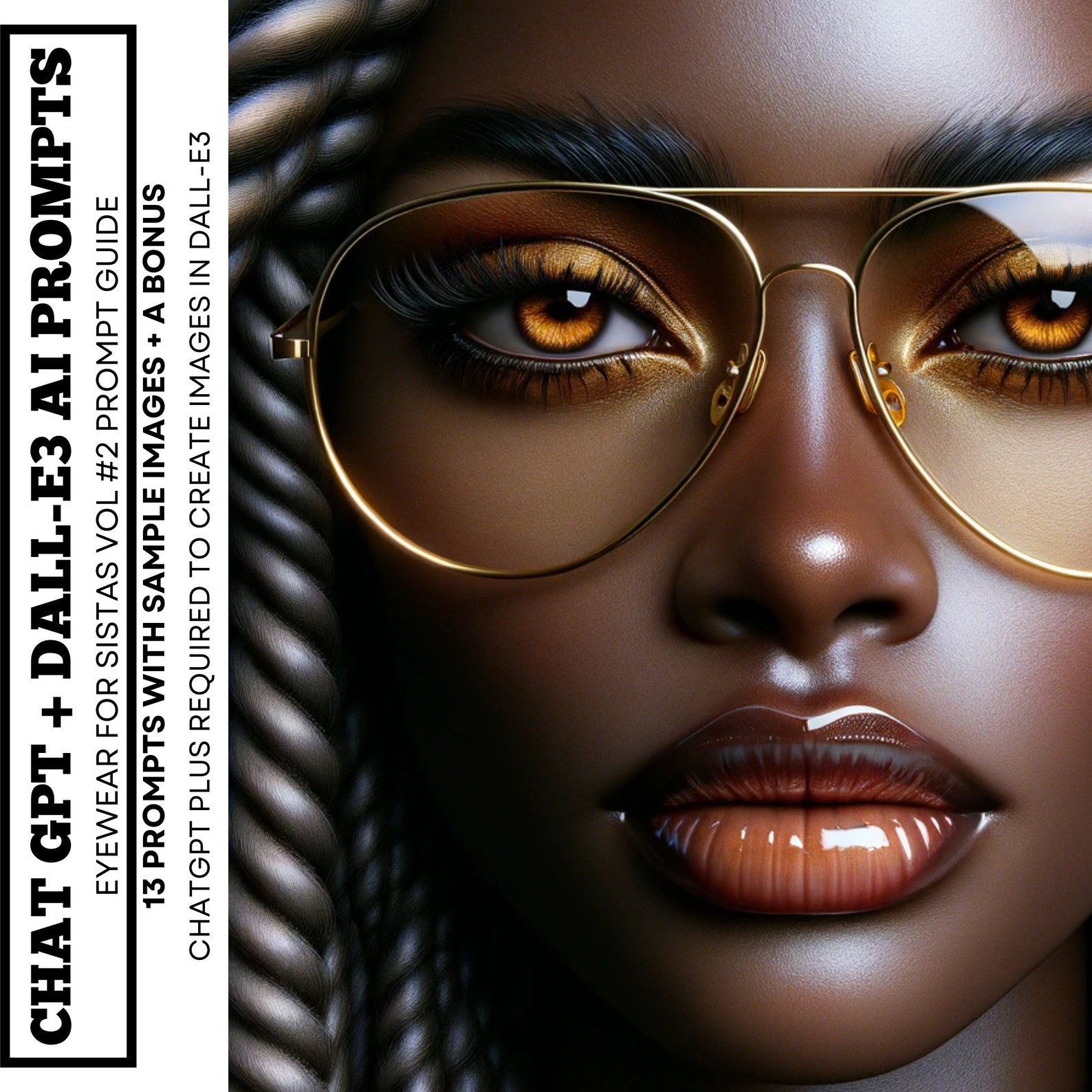 Dall-e3 & Chatgpt V4 Ai Art Prompt Guide, 13 Sample Prompts, Eyewear ...