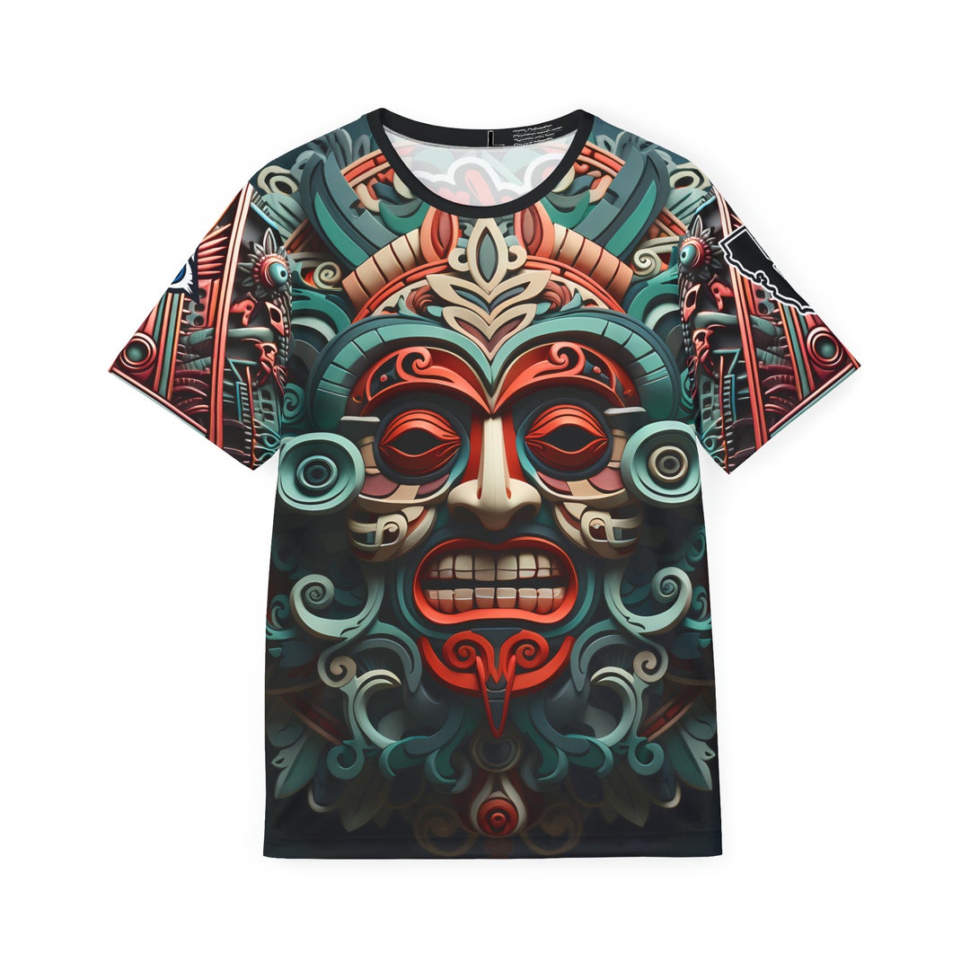 Men's Aztec Sylmar Disc Golf Jersey, All Over Print, Graphic Jersey - Etsy