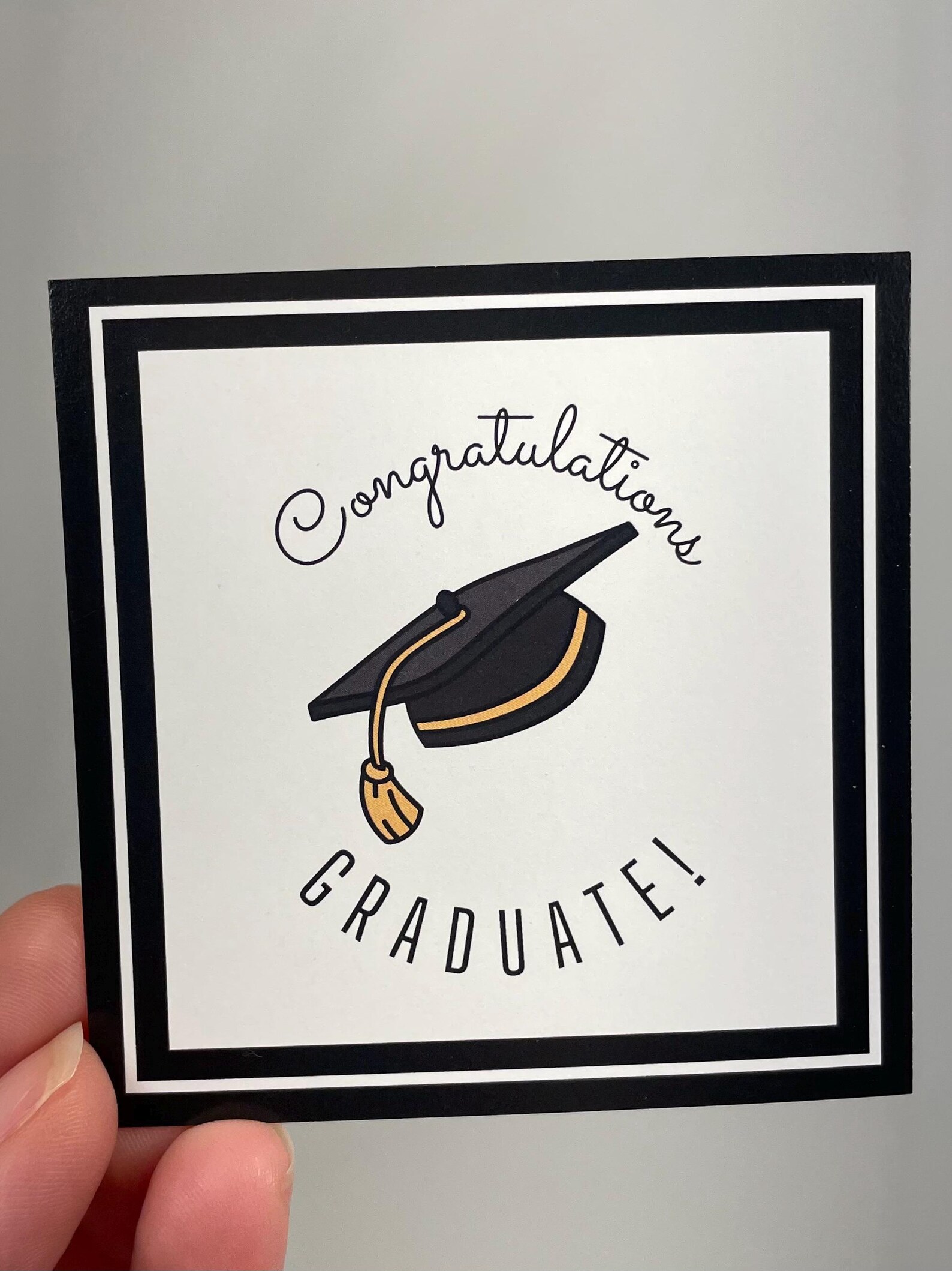 PRINTABLE | Graduate 3"x3" Gift Tag | Congratulations Graduate - Etsy
