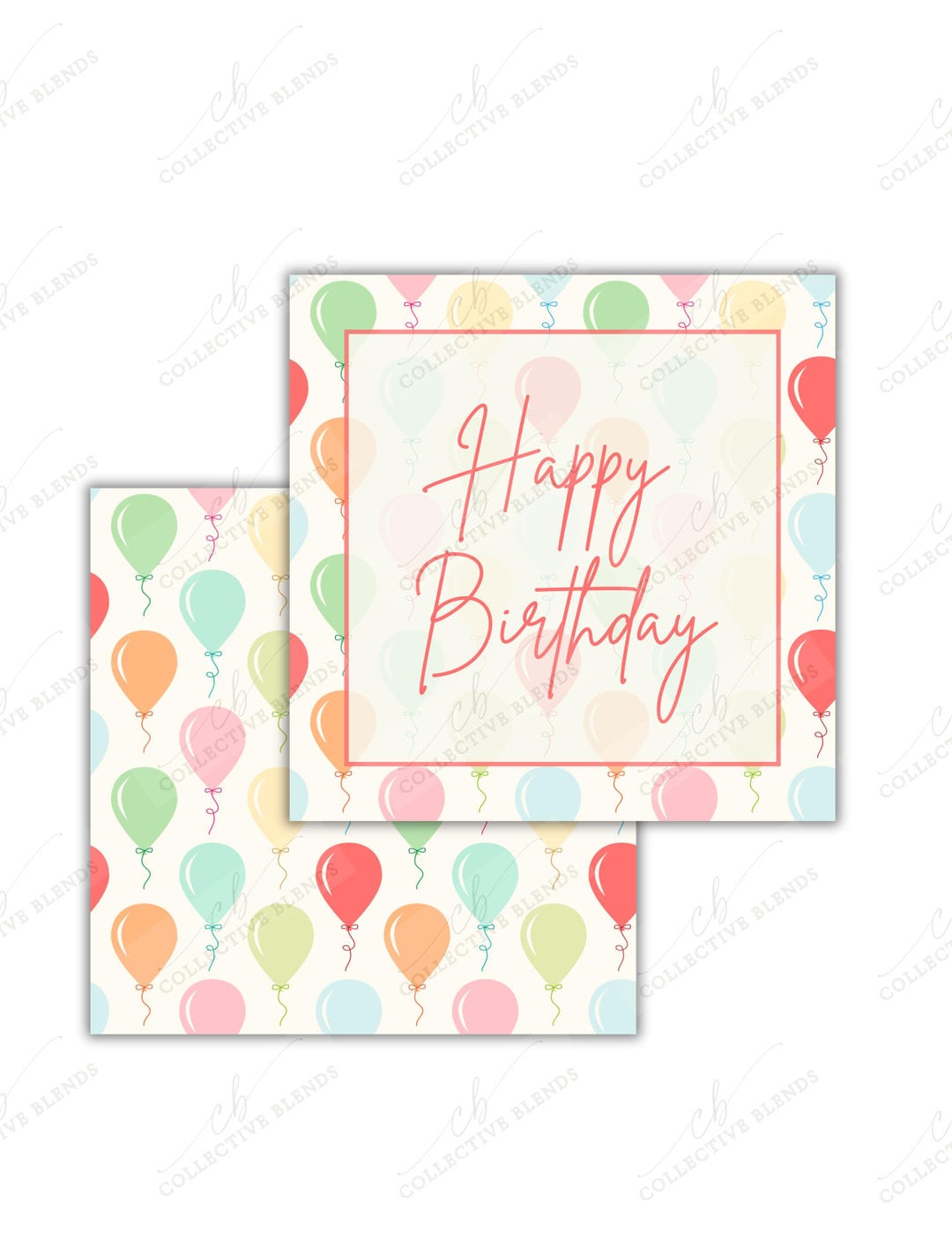 PRINTABLE | Birthday Gift Tag | Balloon Digital Design - Etsy