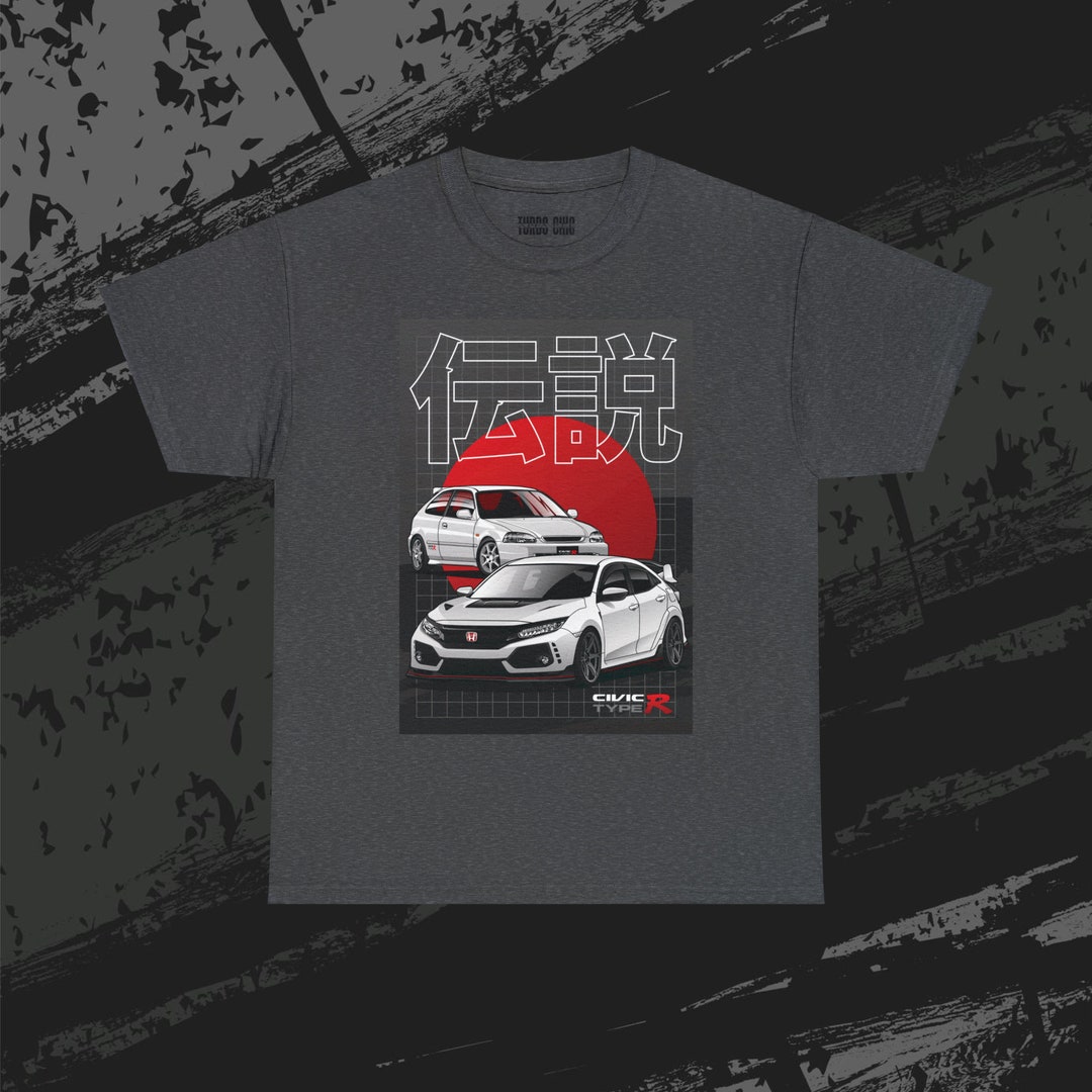 Honda Civic Type R EK9 FK8 Generation T-shirt Unisex Heavy Cotton Tee ...