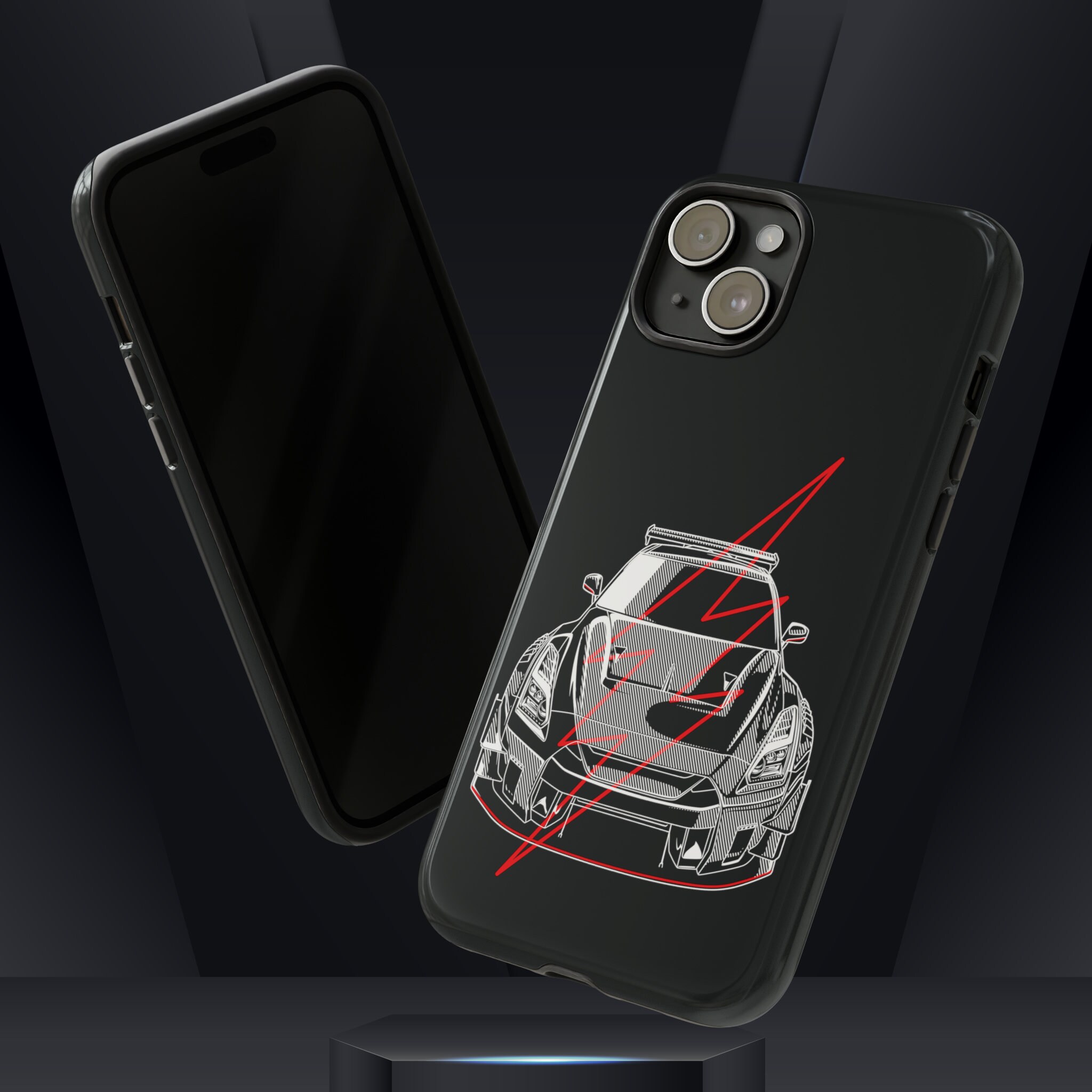 Nissan Skyline GTR R35 Stylized With Lightning Tough Cases - Etsy