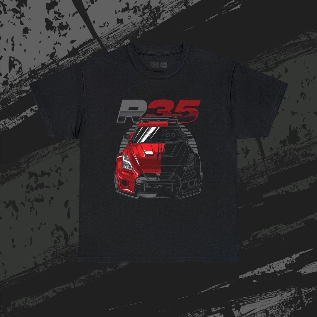 Nissan Skyline GTR R35 Liberty Walk Silhouette T-shirt Unisex Heavy ...