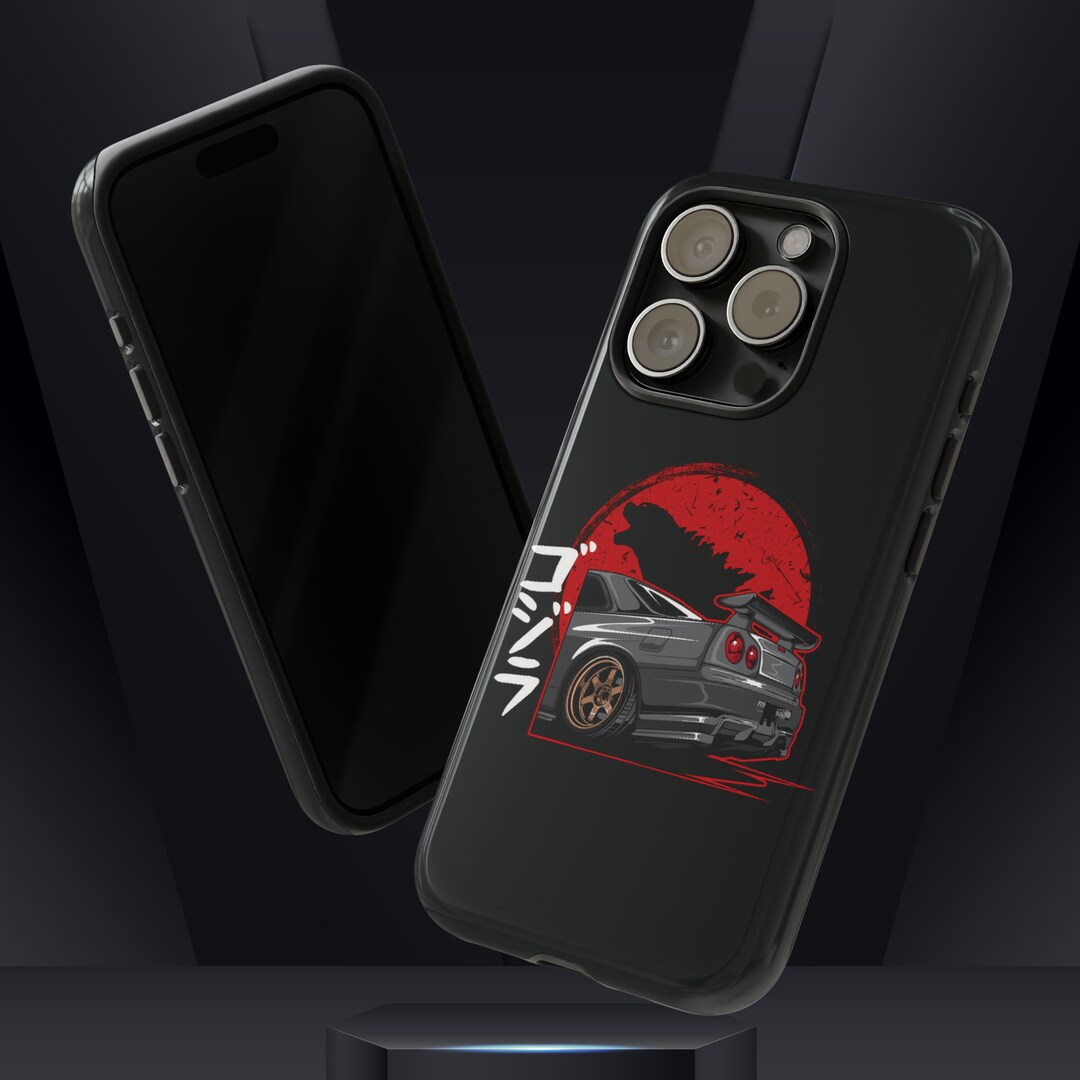 NISSAN SKYLINE R34 Gtr Godzilla & Japanese Car Enthusiasts Protective ...