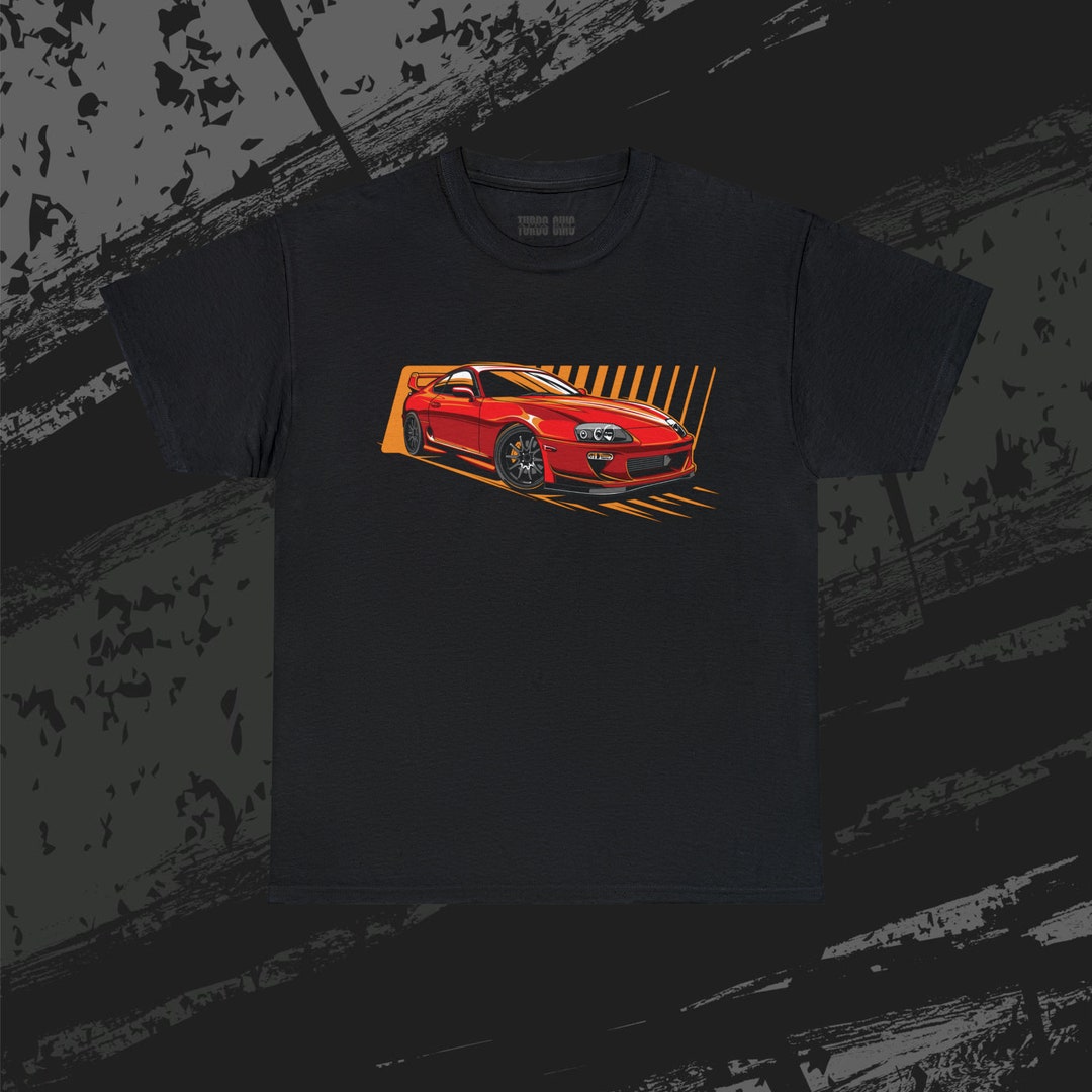 Toyota Supra MK4 2JZ Red Bomex Body Kit T-shirt Unisex Heavy Cotton Tee ...