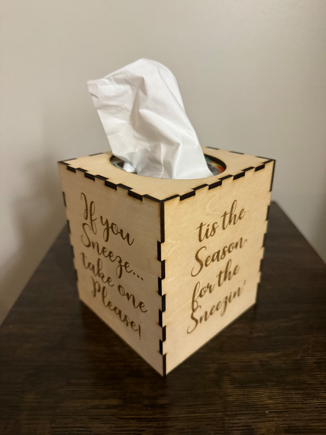 Custom Personalized Tissue Box Cover - Etsy
