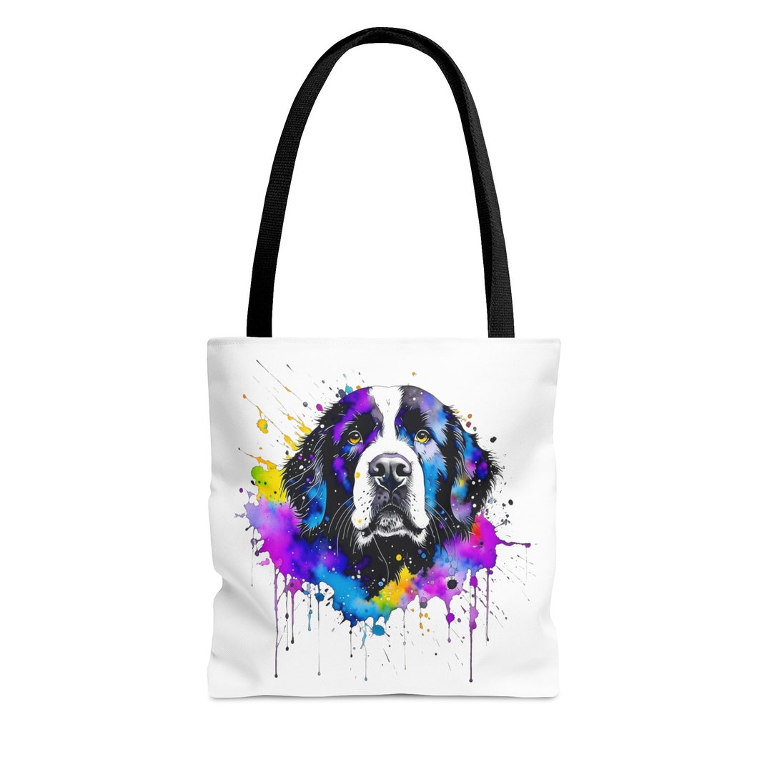 Newfoundland Tote Bag, Personalize With Dog Name, Custom Dog Bag, Dog ...