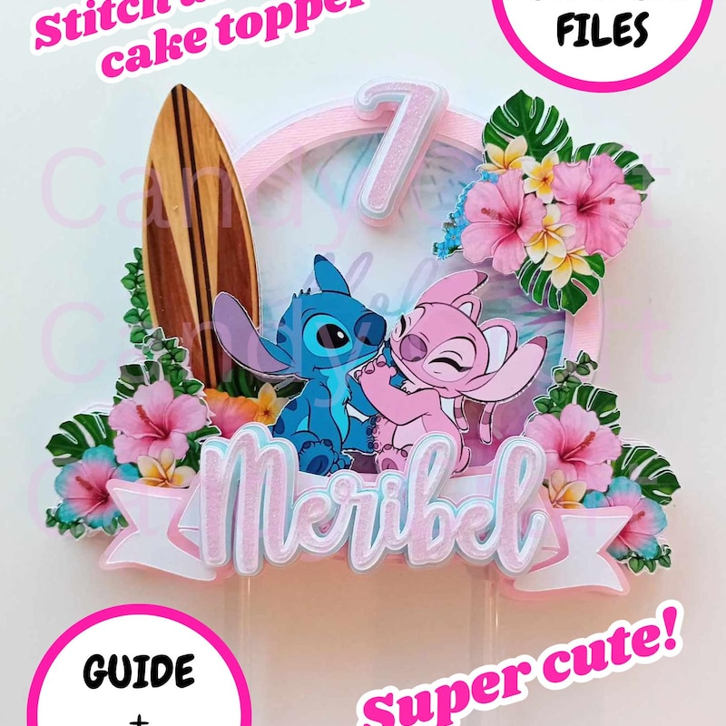 Stitch Cake Topper - Etsy