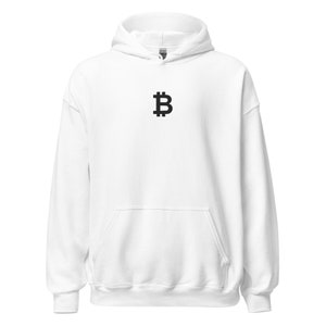 Custom Crypto Hoodie Bitcoin Embroidered Logo, BTC Logo Embroidered ...
