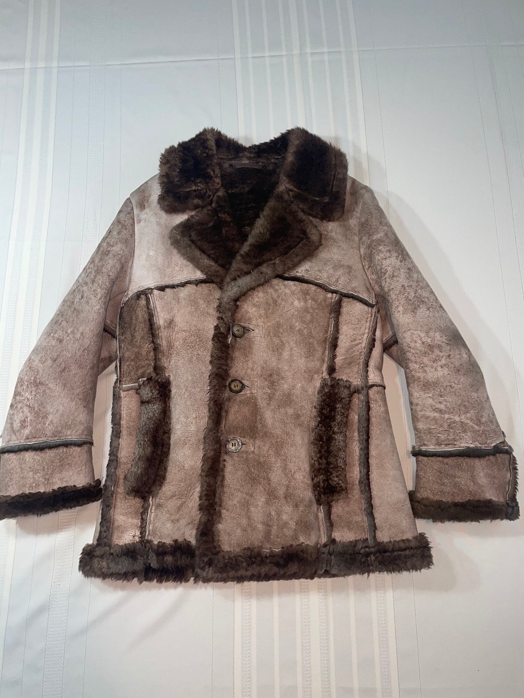 Robert Lewis Genuine Men's Sheepskin Coat - Etsy