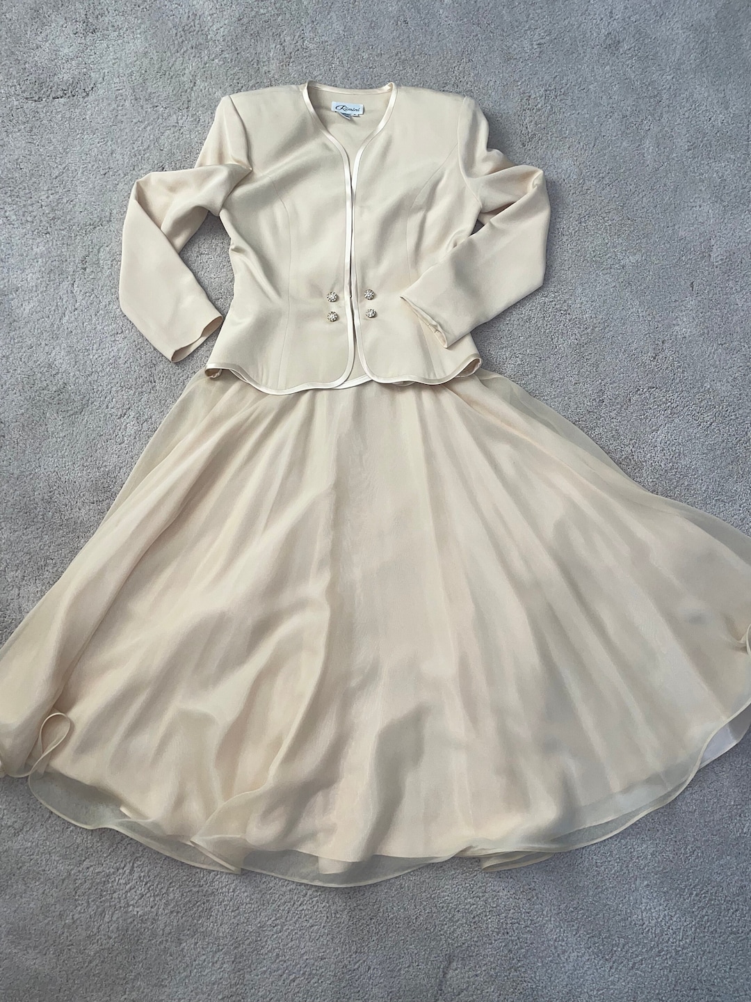 Mother of the Bride Champagne-colored Silk Set - Etsy