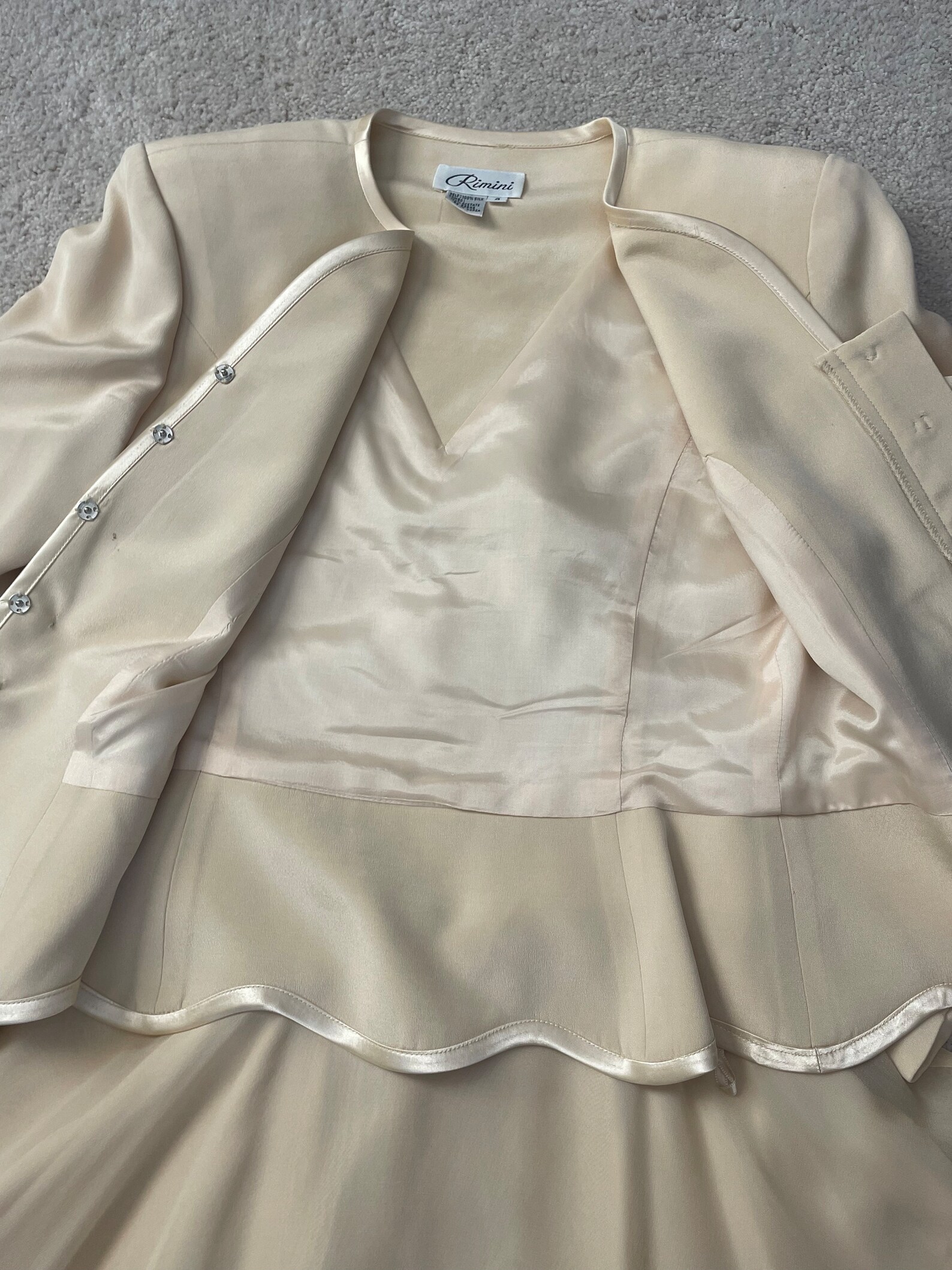 Mother of the Bride Champagne-colored Silk Set - Etsy