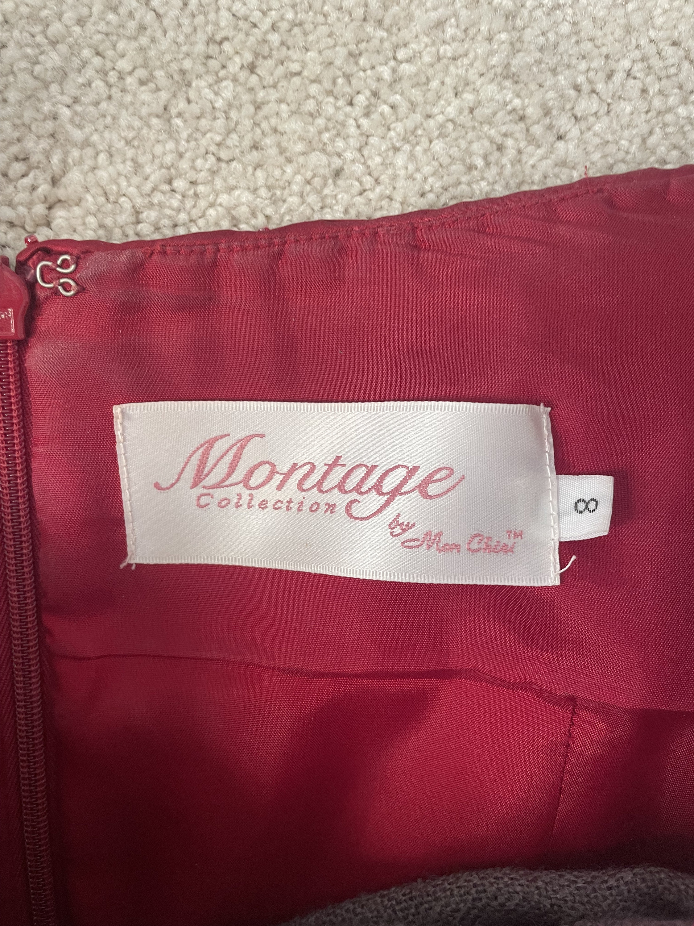 Satin Full-length off the Shoulder Ruby-colored Mother of the Bride ...