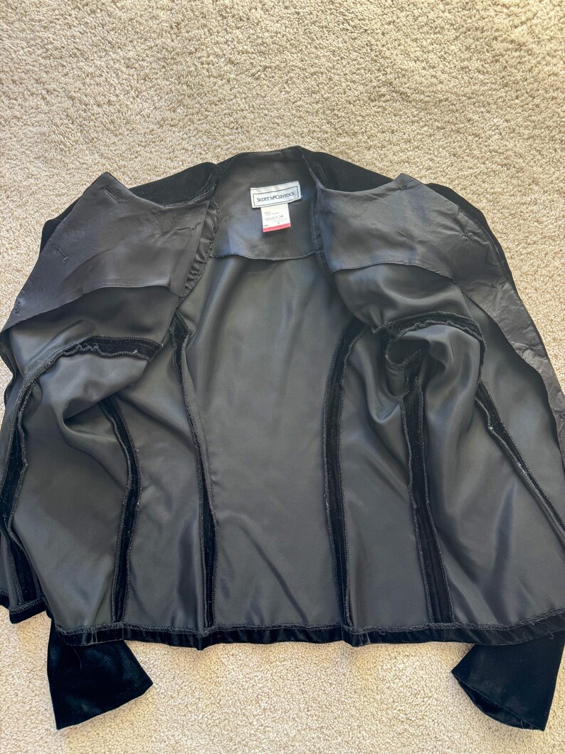 Black Victorian Style Vintage Velvet Jacket - Etsy