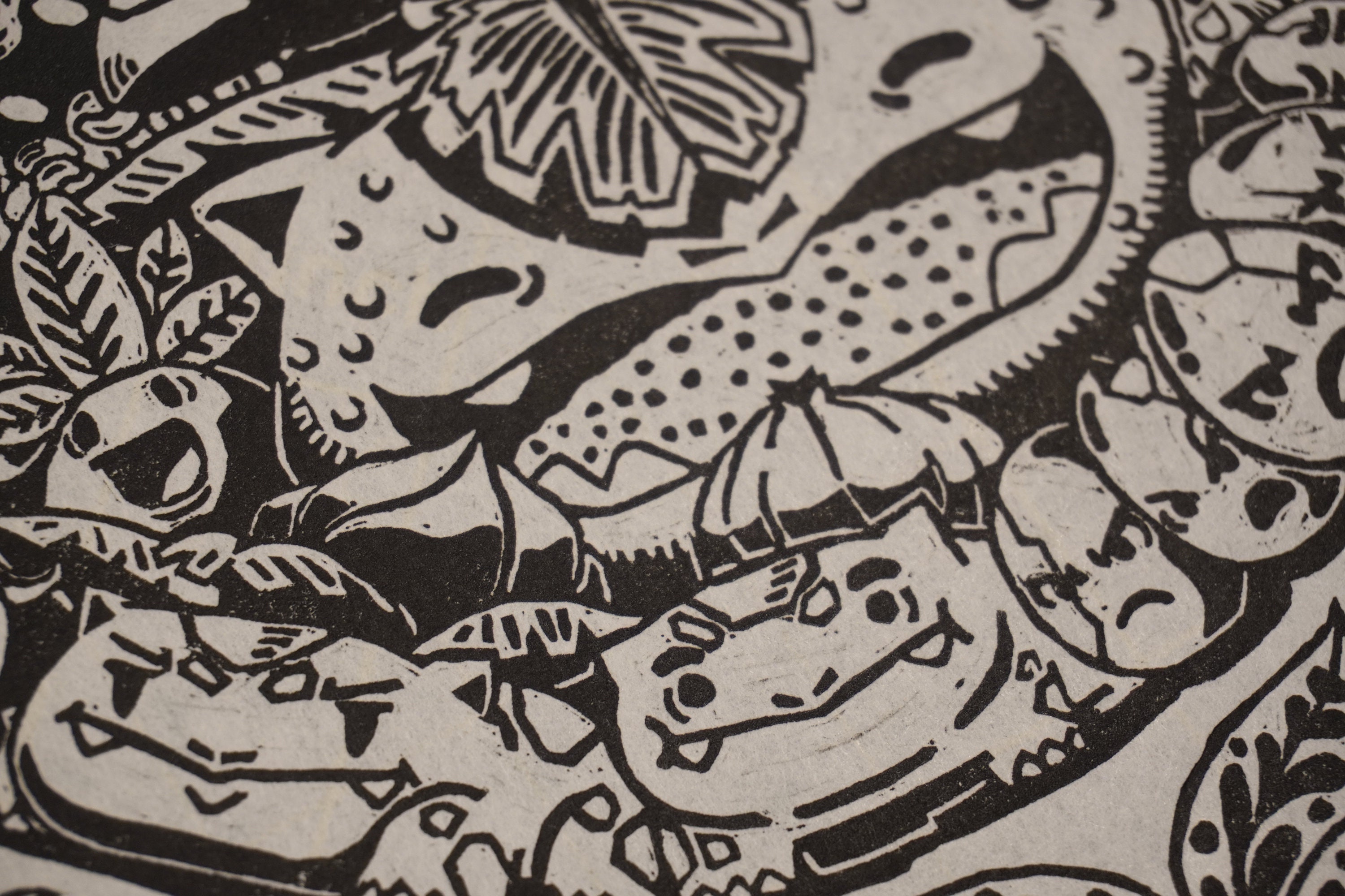 Kanto Grass Linocut Print Open Edition Pokemon Art - Etsy