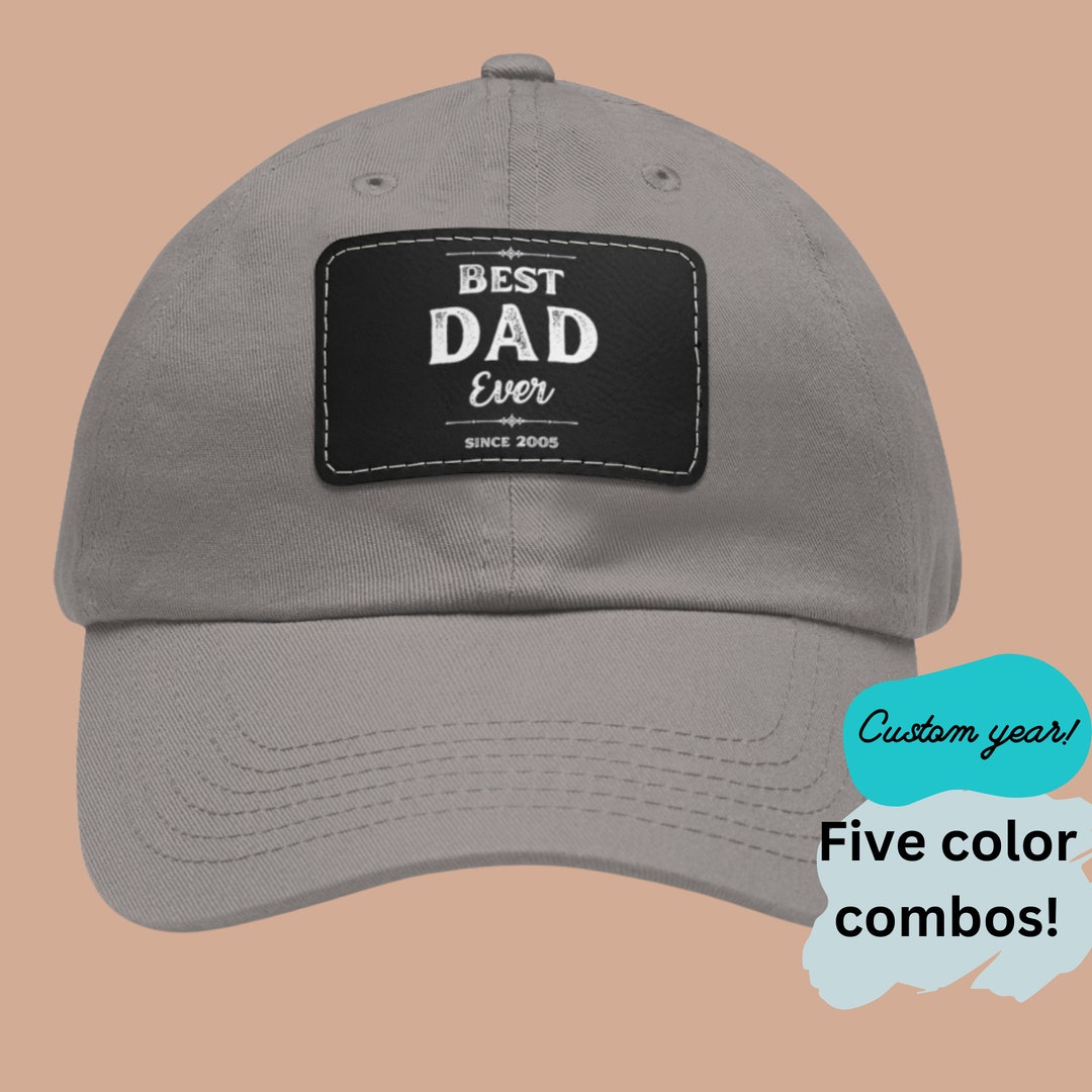 Personalized Dad Hat Best Dad Ever Baseball Cap Custom Year Hat for Dad ...
