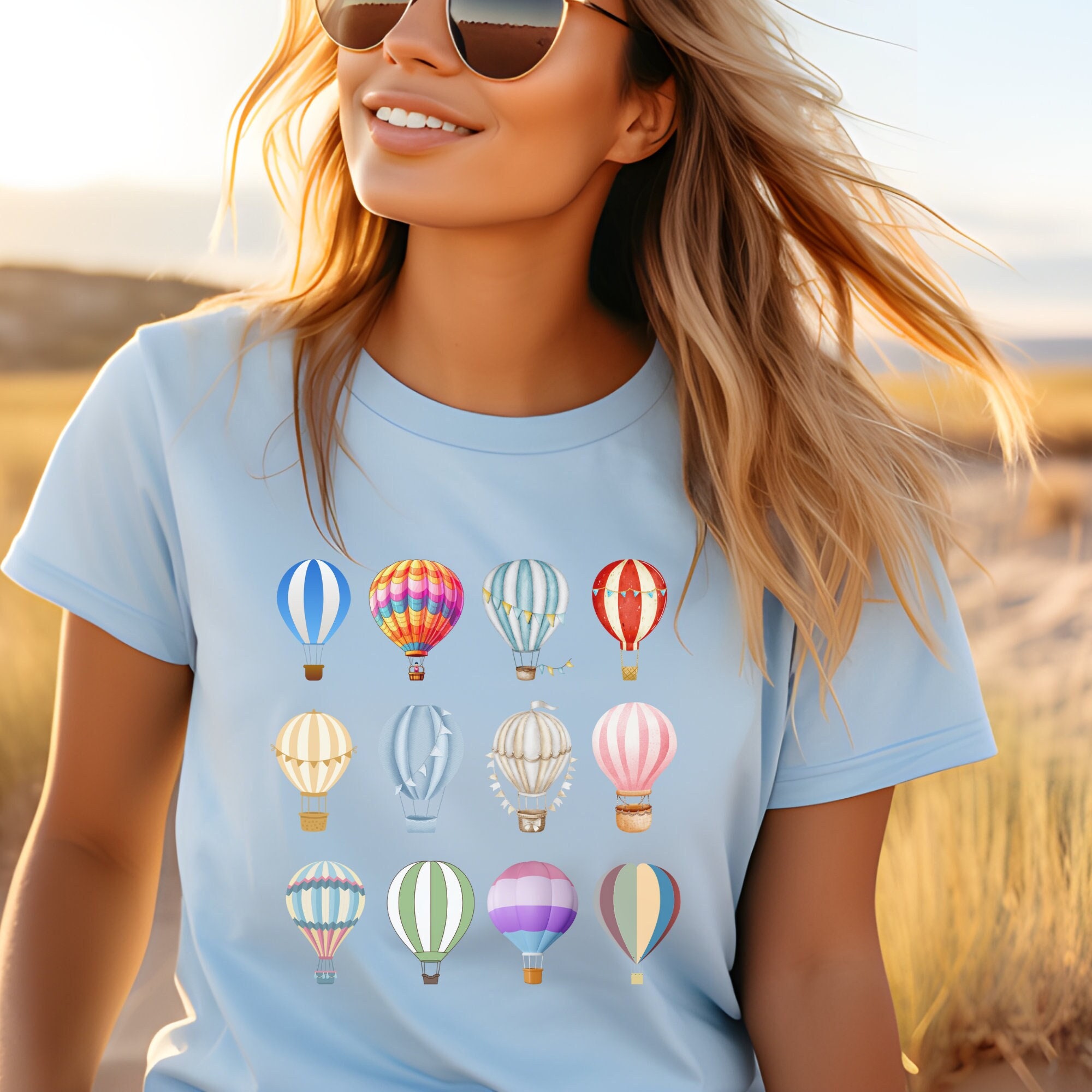 Hot Air Balloon Shirt Balloon Festival Tee Air Balloon Gift for Her ...