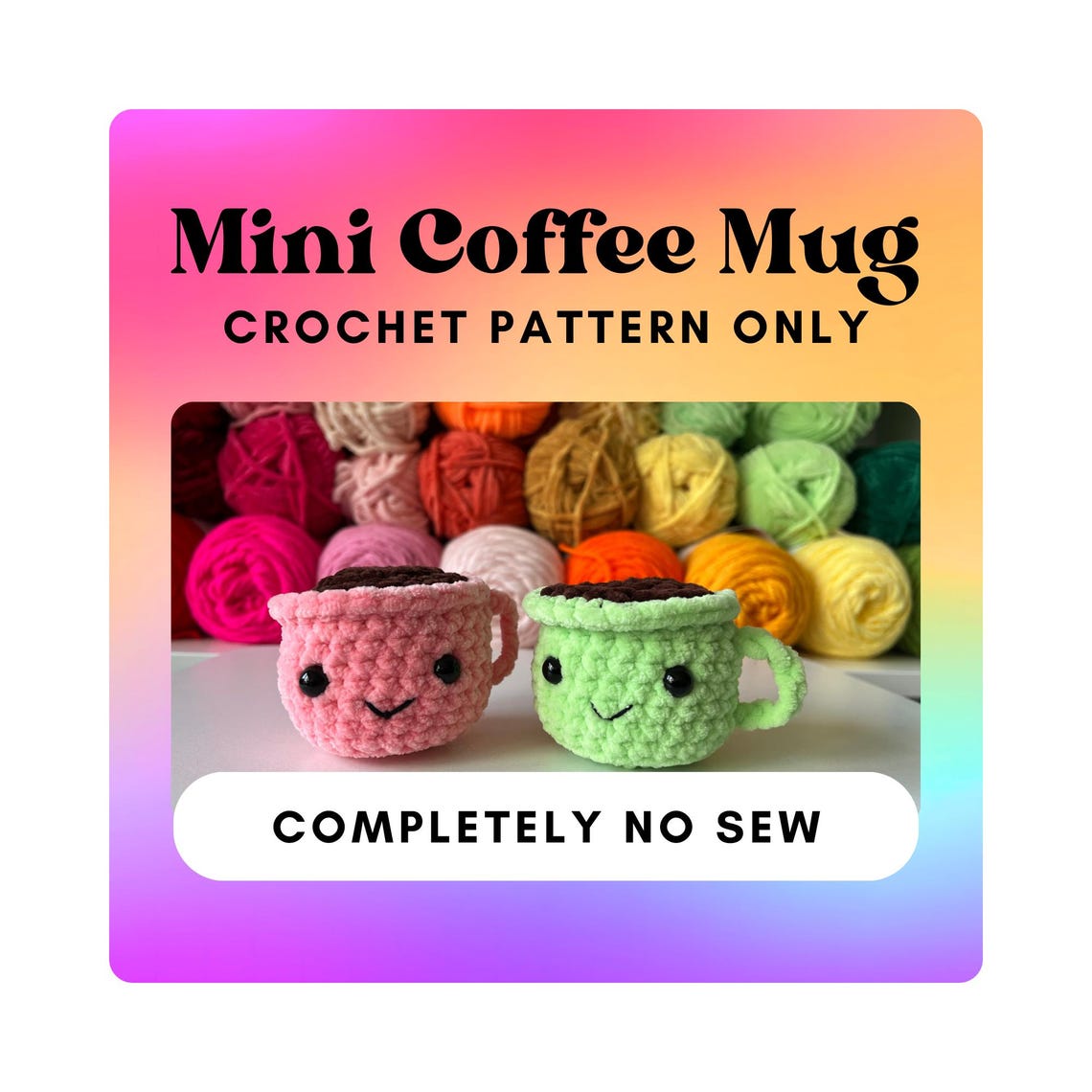 Mini Coffee Mug Crochet Amigurumi Pattern - Etsy