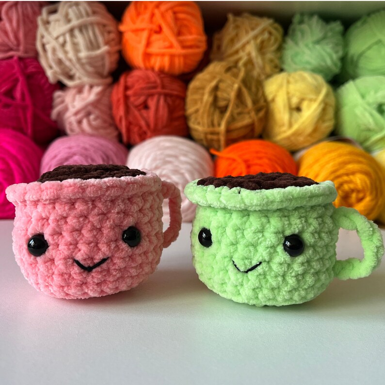 Mini Coffee Mug Crochet Amigurumi Pattern - Etsy