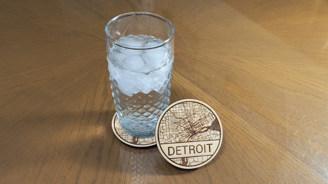 Custom City Street Map Coaster Set - Etsy