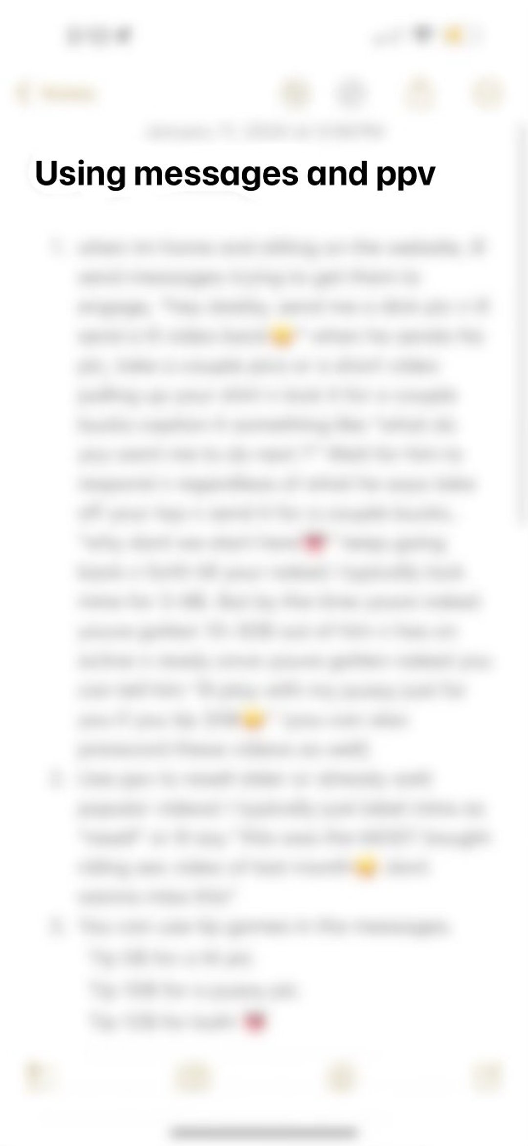 Onlyfans Message and Ppv Tips - Etsy