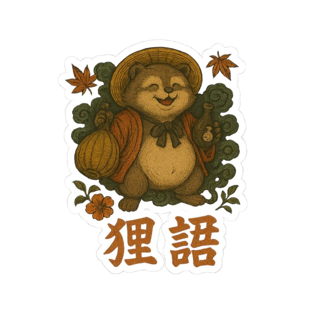 Tanuki Sticker - Etsy