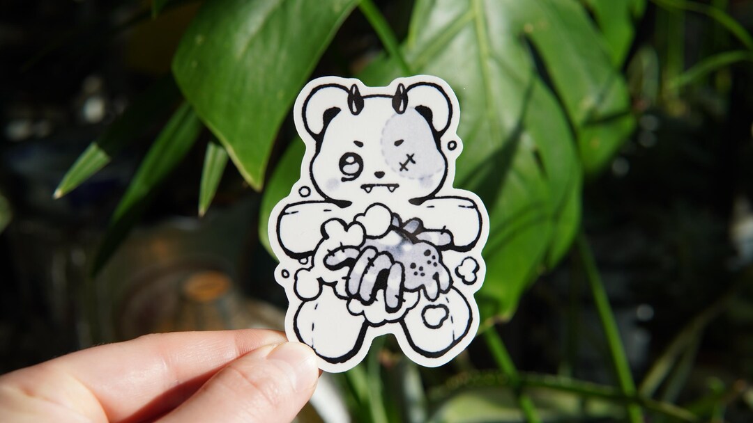 Demon Bear Temporary Tattoo - Etsy