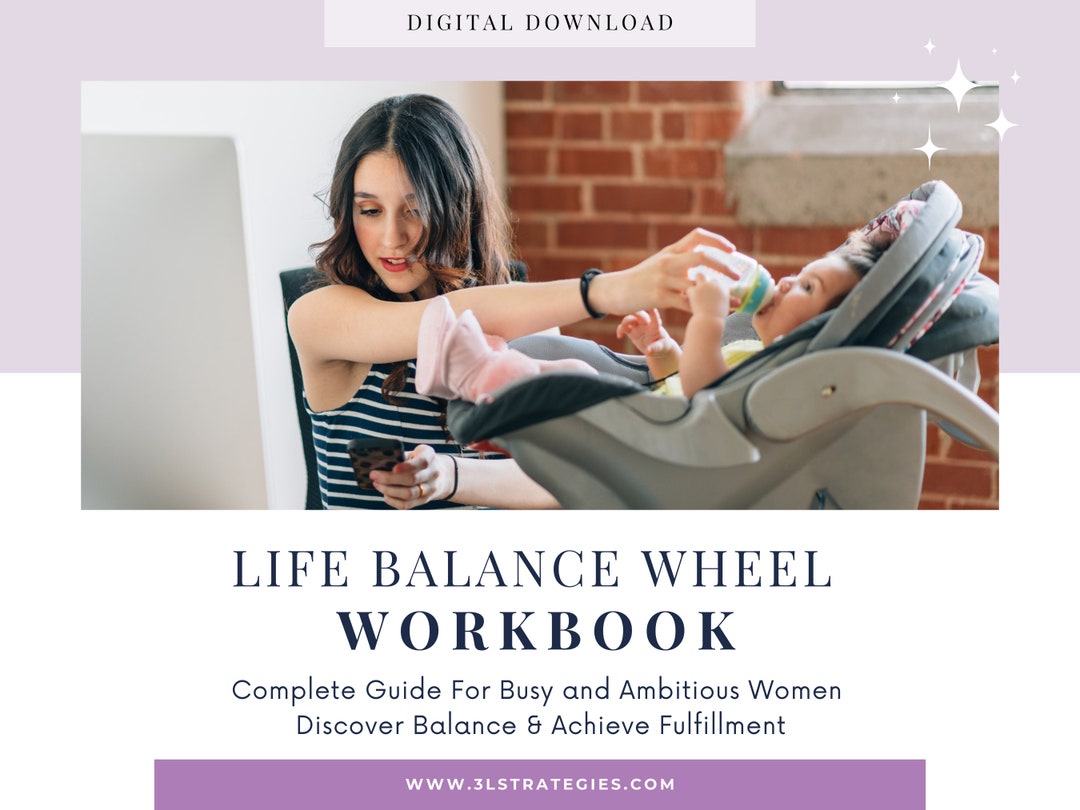 Life Balance Wheel Workbook for Busy & Ambitious Women - Self-care ...