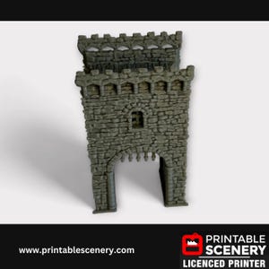 Castle Gate Terrain for Tabletop Gaming, DND Castle Decor, Fantasy RPG ...