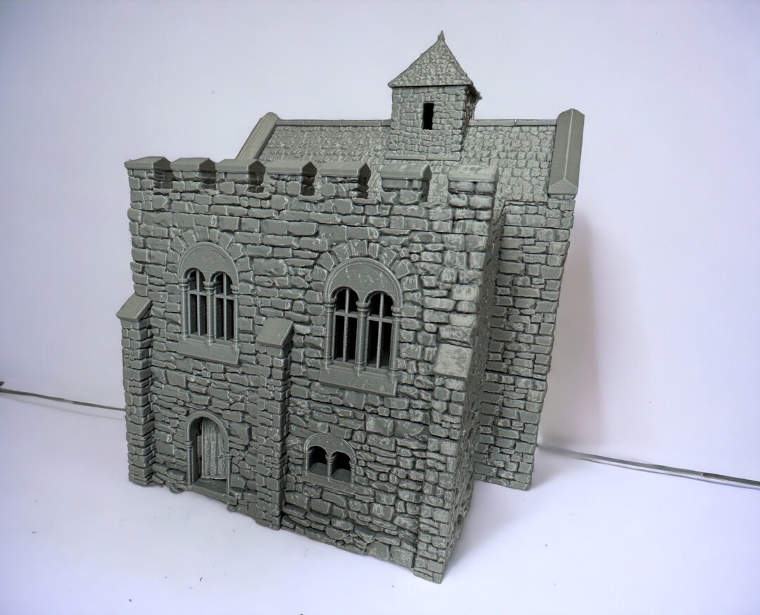 Medieval Stone Castle - Norman Stone Keep, Terrain for DND and Tabletop ...