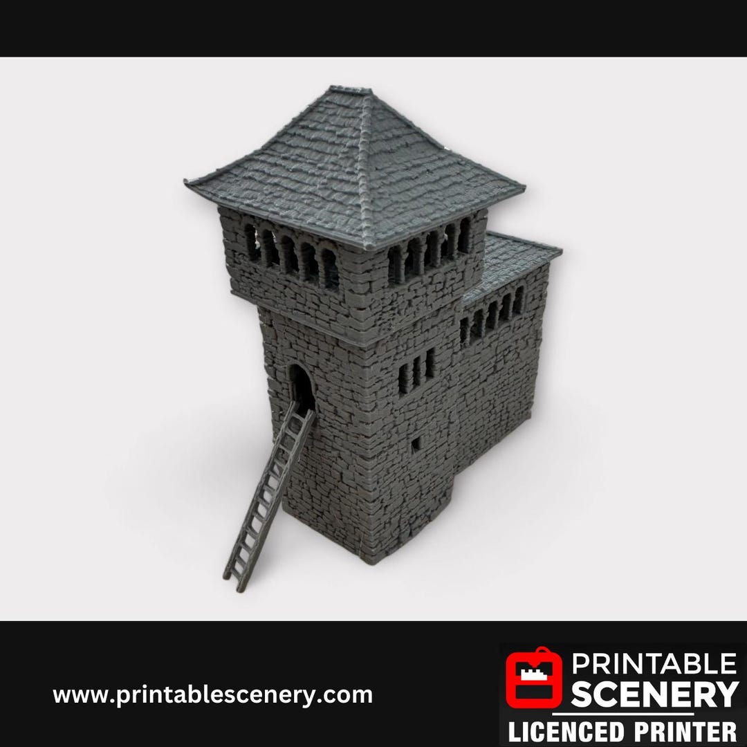 Medieval Stone Castle - Kings Quarters, Terrain for DND and Tabletop ...