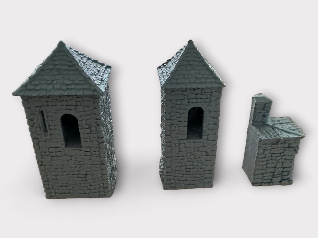 Medieval Stone Castle Wall Corner Tower, Terrain for DND and Tabletop ...