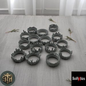 Custom Dnd Status Rings Set | 3D Printed Condition Markers for Tabletop ...