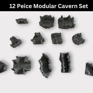 Magical Cave Fantasy Terrain Modular Printable Scenery for Tabletop ...