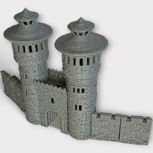 Castle Gate Terrain for Tabletop Gaming, DND Castle Decor, Fantasy RPG ...