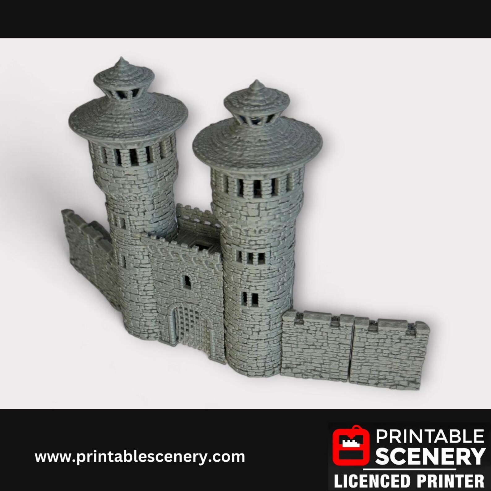 Castle Gate Terrain for Tabletop Gaming, DND Castle Decor, Fantasy RPG ...