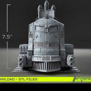Modular War Train Imperial Ironclad 32mm - Terrain, Sci-fi Wargaming ...