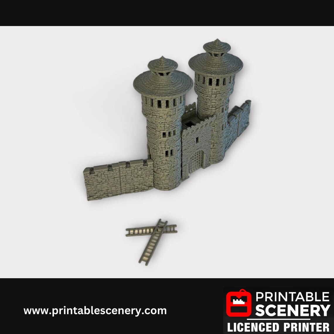 Castle Gate Terrain for Tabletop Gaming, DND Castle Decor, Fantasy RPG ...