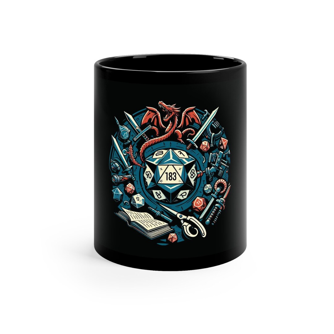 D20 Mug DND Dnd Mug Geek Gift Roleplaying Mug Gamer Mug - Etsy